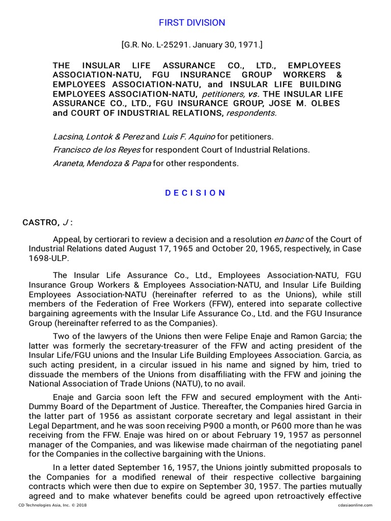 3.4 - Insular Life Employees vs. Insular Life | PDF | Strike Action ...