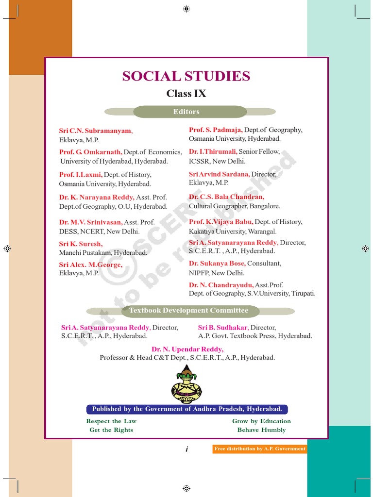 Social Studies: Class IX | PDF