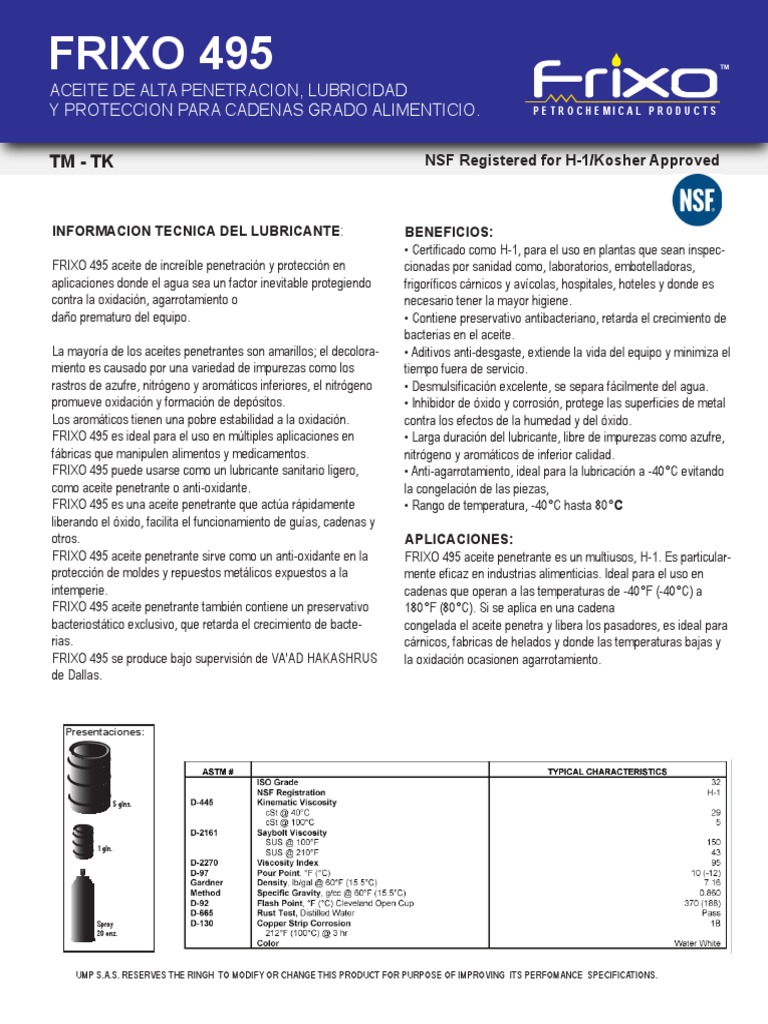 Frixo | PDF | Lubricante | Petróleo