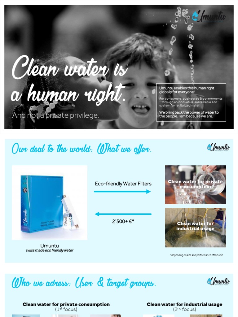 Clean Water Is A Human Right.: and Not A Private Privilege | PDF ...