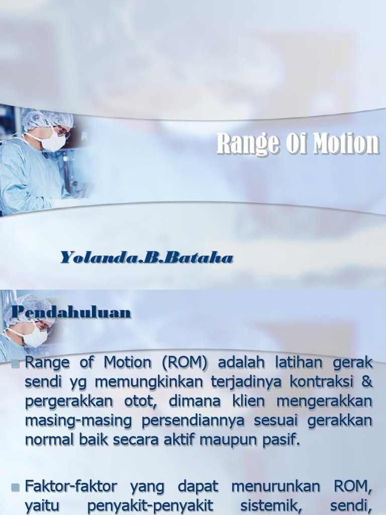 Range of Motion | PDF