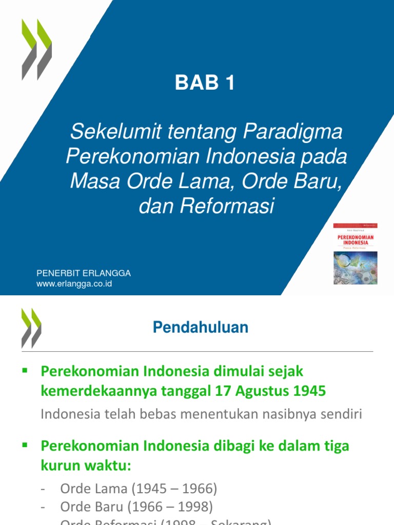 01 - Sekelumit Tentang Paradigma Perekonomian Indonesia Pada Masa Orde ...