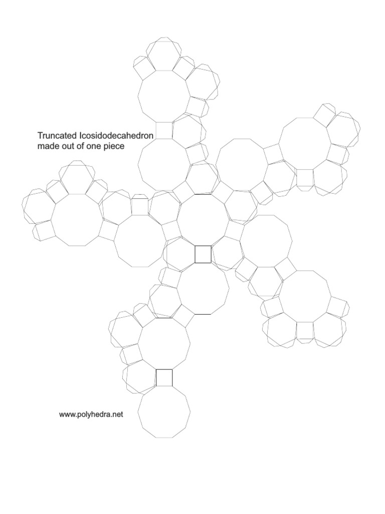 Truncated Icosidodecahedron PDF | PDF
