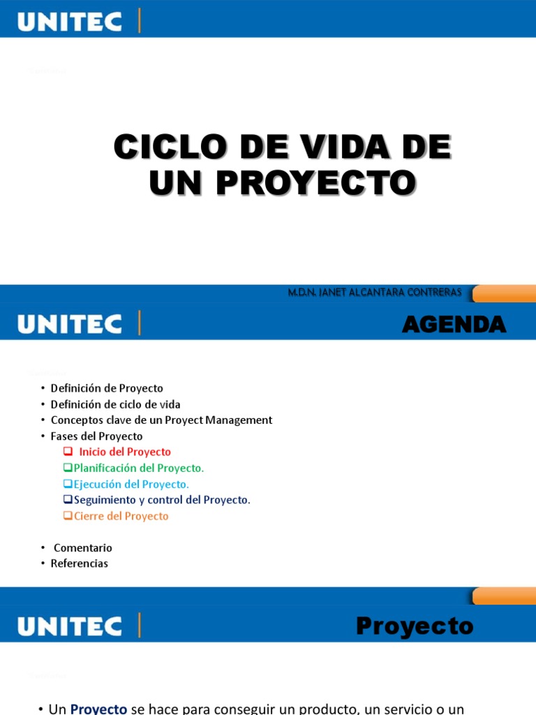 Ciclo De Vida De Un Proyecto Pdf Pdf Gestión De Proyectos