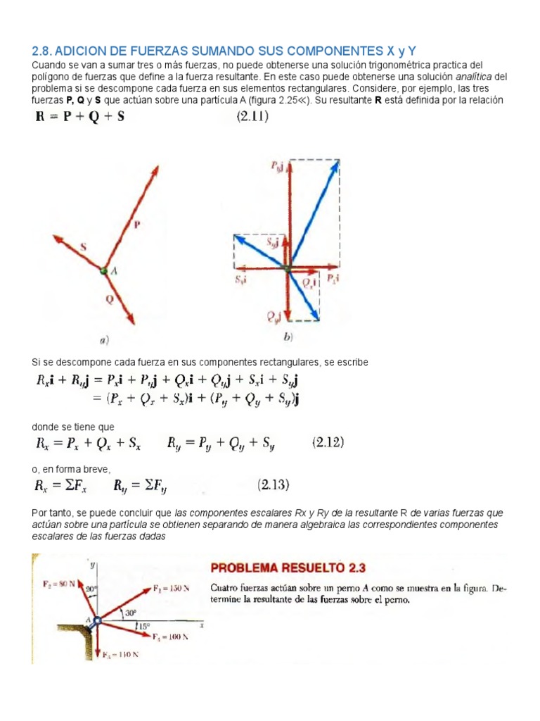 Descomposicion De Vectores En El Espacio