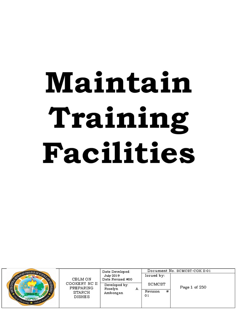 Maintenance Guide for Cookery Facilities | PDF | Cooking | Kitchen