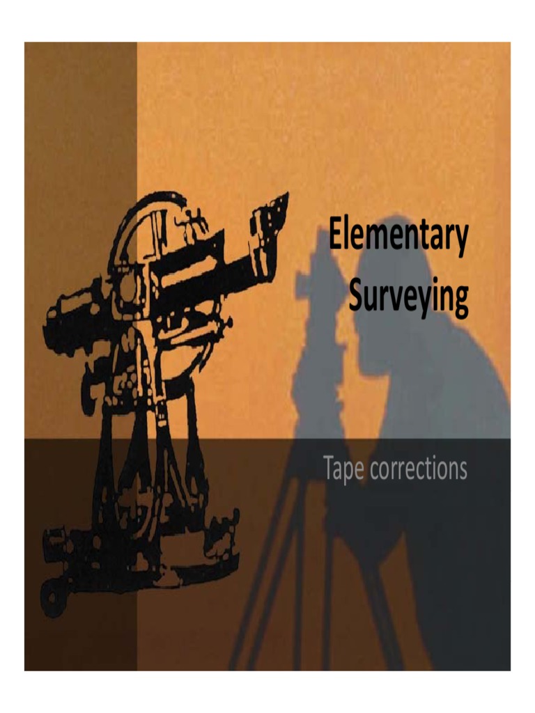 04 Tape Corrections Pdf Pdf Metre Measurement