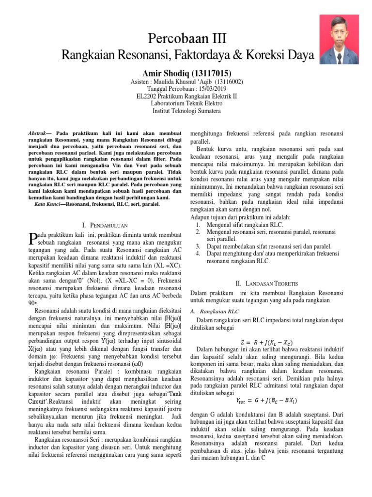 03 - Amir Shodiq - 13117015 - EL2202 - Maulida Khusnul 'Aqib PDF | PDF | Metode & Bahan Ajar