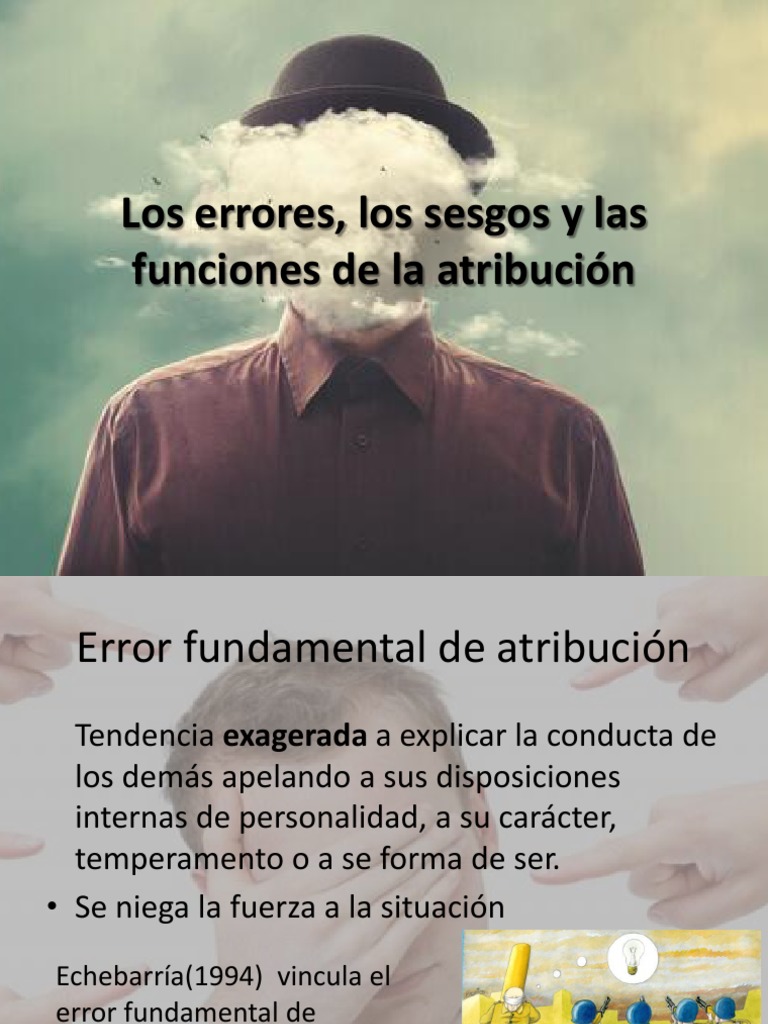 Errores y Sesgos en Atribución Causal | PDF | Crecimiento personal y ...