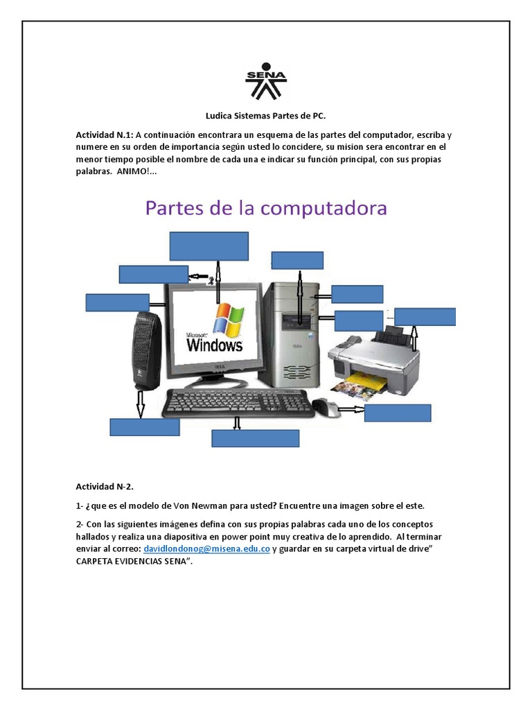 Solución - PARTES DEL COMPUTADOR BÁSICO | PDF | Hardware de la ...