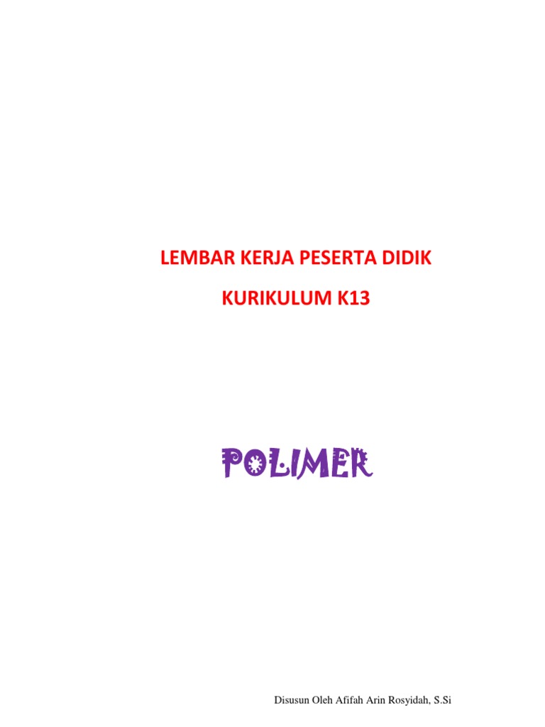 LKPD Polimer | PDF
