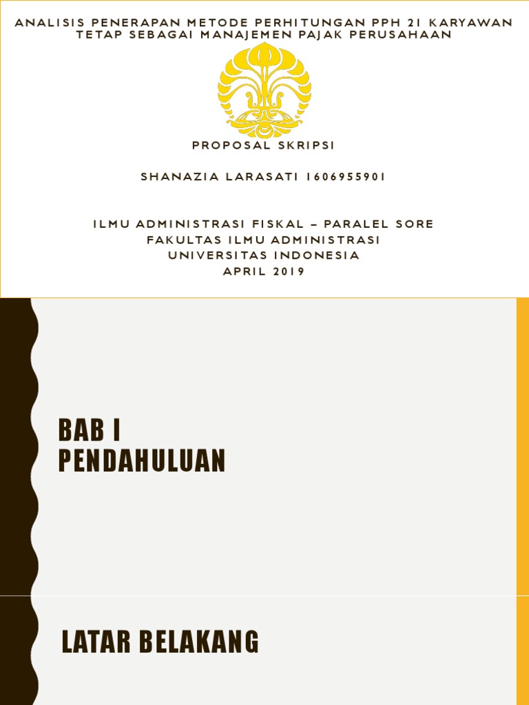 Analisis Metode Pph 21 Karyawan Tetap Pdf