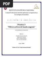 Filtro RLC Pasa Banda Especificaciones y Ecuaciones de Diseño | PDF ...