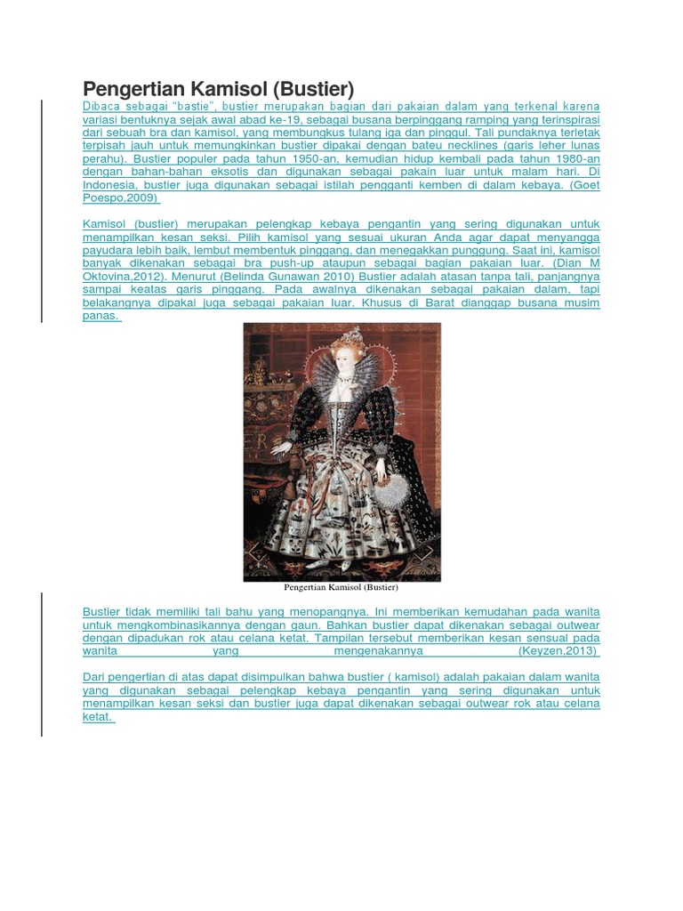 Pengertian Kamisol | PDF