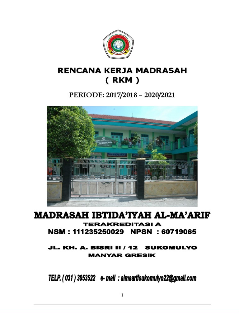 Layout RKM Mi Al - Ma'arif Manyar | PDF