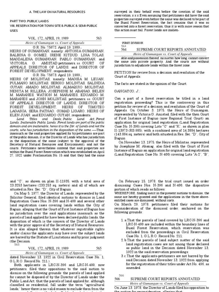 NatRes Cases Pt.7 | PDF | Judgment (Law) | Injunction