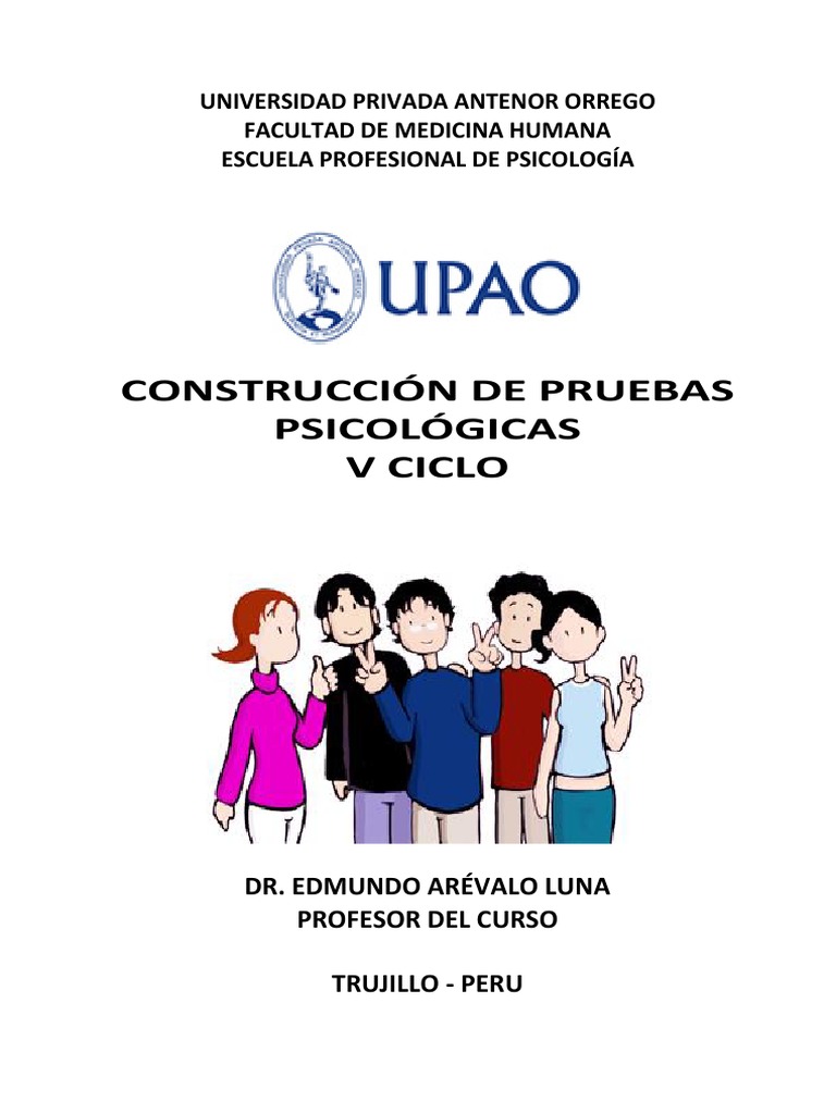 Construccion de Pruebas Psicologicas Upao | PDF | Nivel de medida | Inteligencia