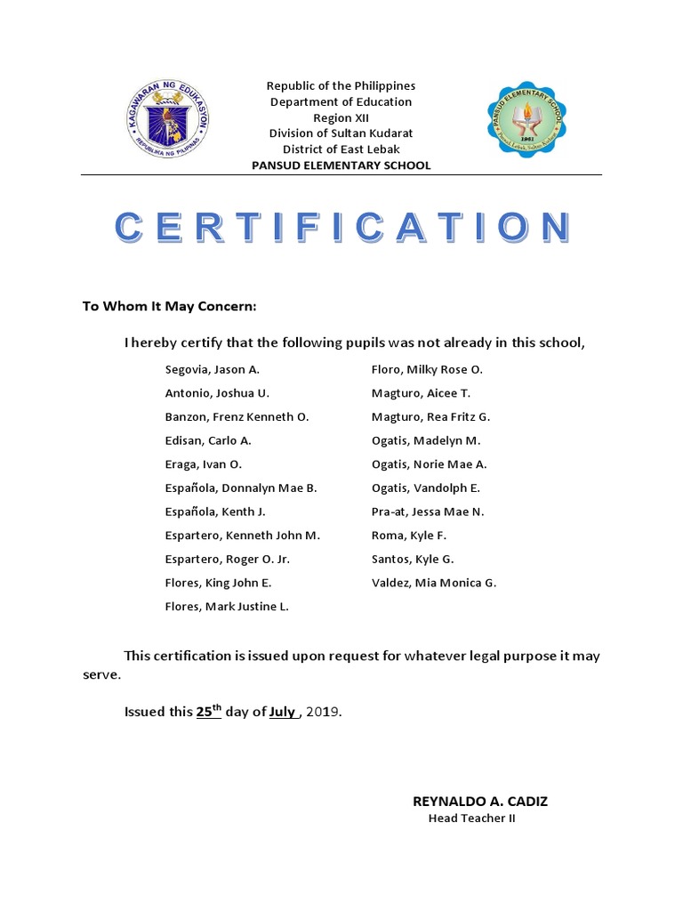 Certification 4ps | PDF