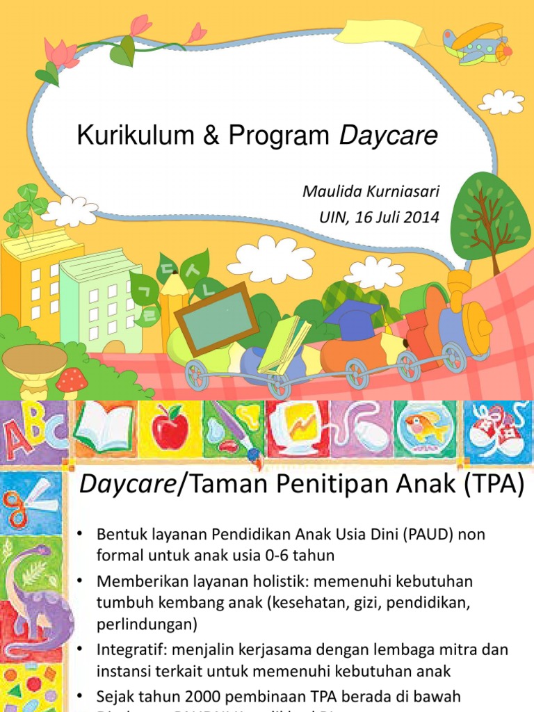 Kurikulum Program Daycare Uin PDF | PDF