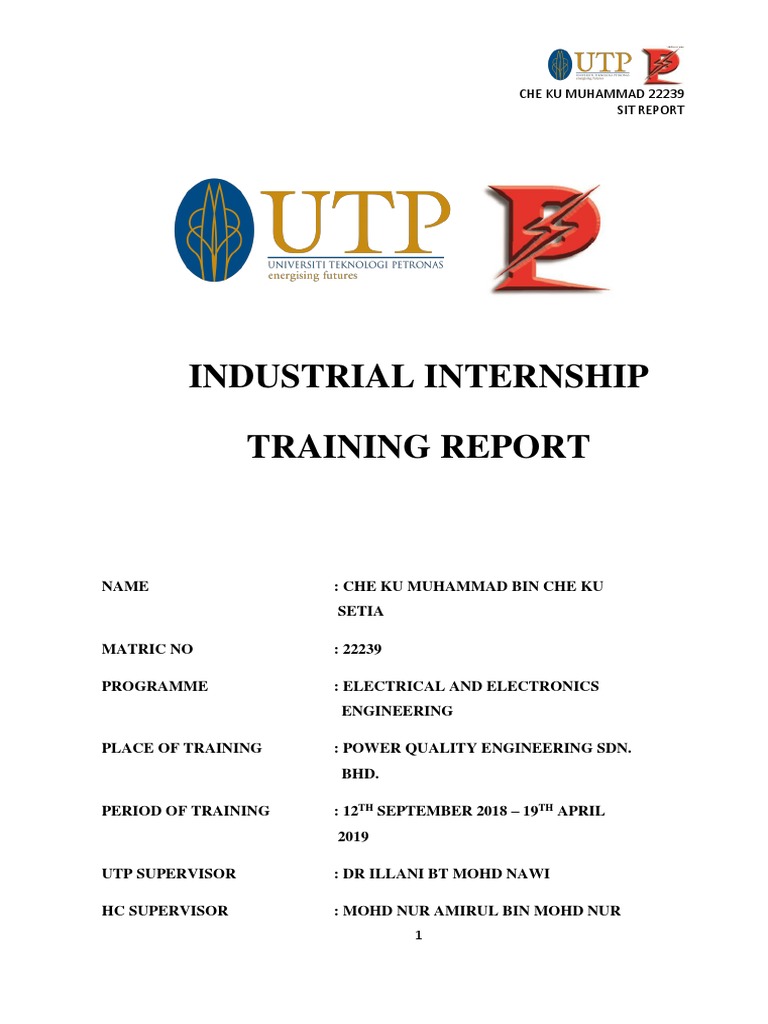 Industrial Training Report | PDF | Occupational Safety And Health | Safety
