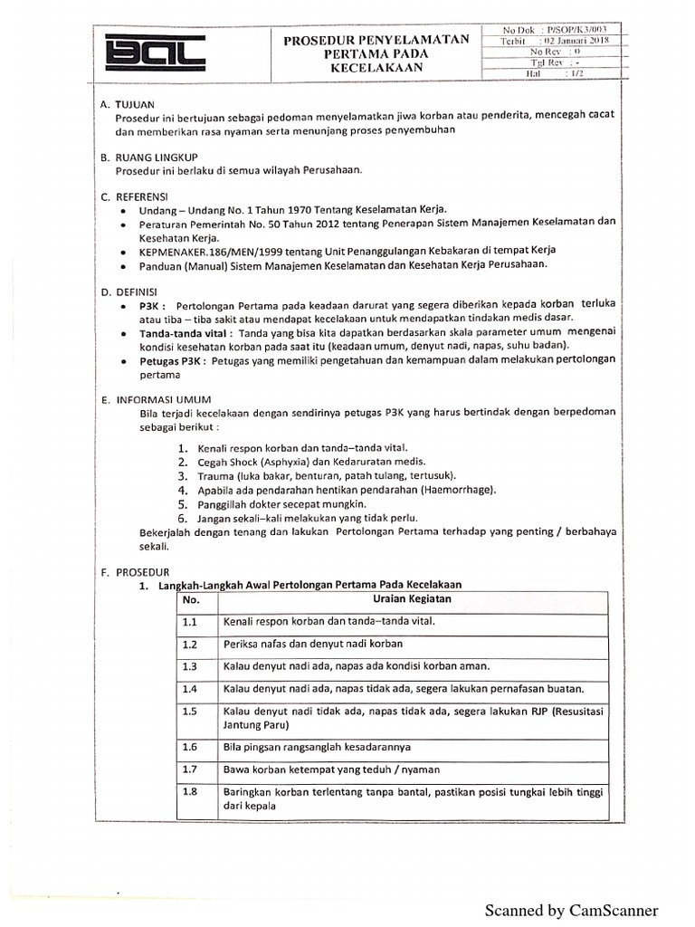 Prosedur P3K PDF | PDF