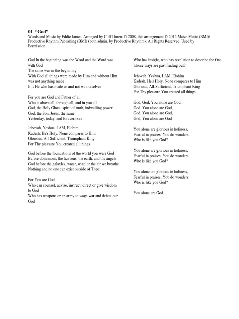 01 God | PDF | Conceptions Of God | God