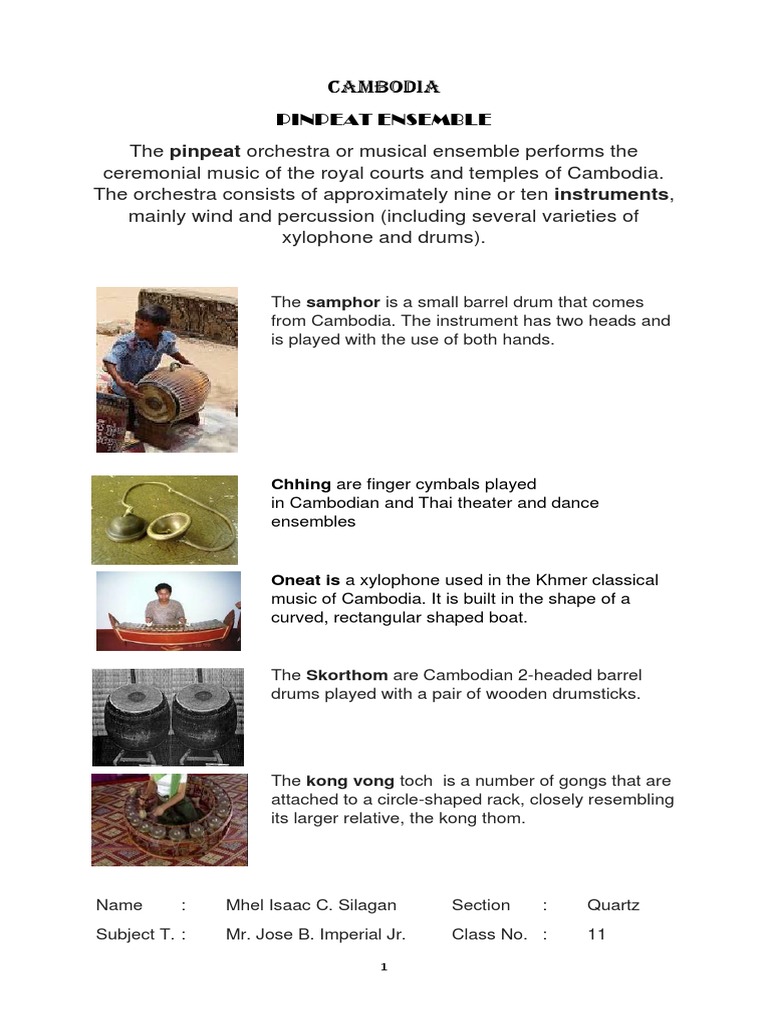 PINPEAT | PDF | Musical Instruments | Performing Arts