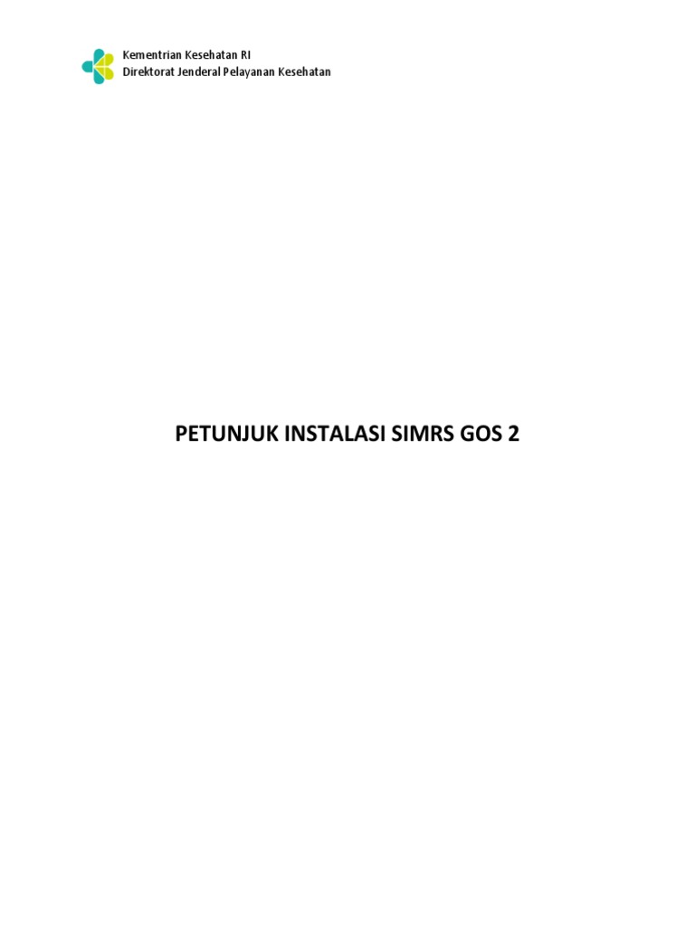 Petunjuk Instalasi Simrs Gos 2 | PDF