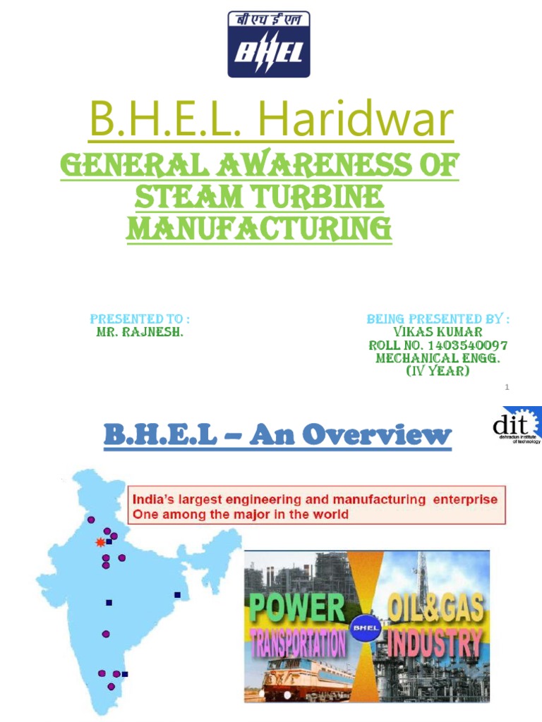 Overview of BHEL Haridwar Operations | PDF | Machines | Power (Physics)