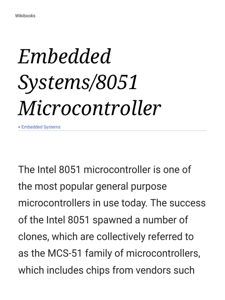 8051 Microcontroller | PDF | Microcontroller | Integrated Circuit 8051 Microcontroller | PDF | Microcontroller | Integrated Circuit