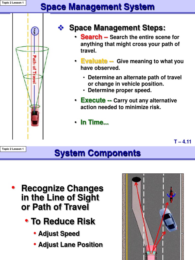 Driver Space Management Guide | PDF | Traffic | Vehicles