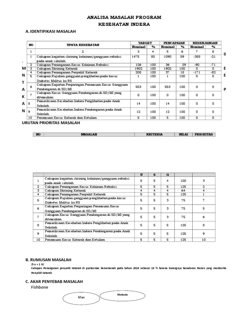 Identifikasi Dan Analisa Permasalahan Program Indera | PDF