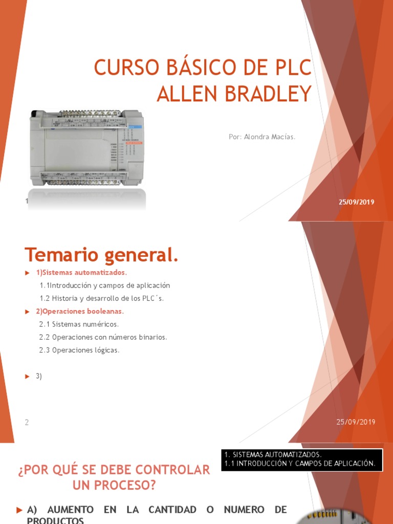 Curso Básico de PLC Allen Bradley | PDF | Controlador lógico ...