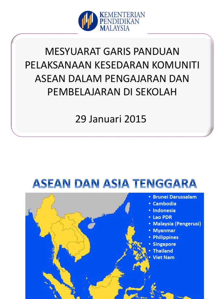 Powerpoint Komuniti ASEAN | PDF | Trade Blocs | Association Of ...