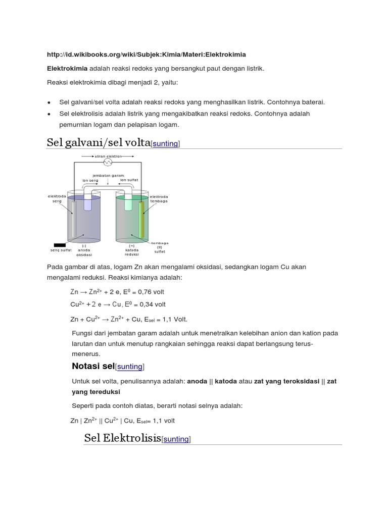 Notasi Sel dalam Elektrokimia | PDF