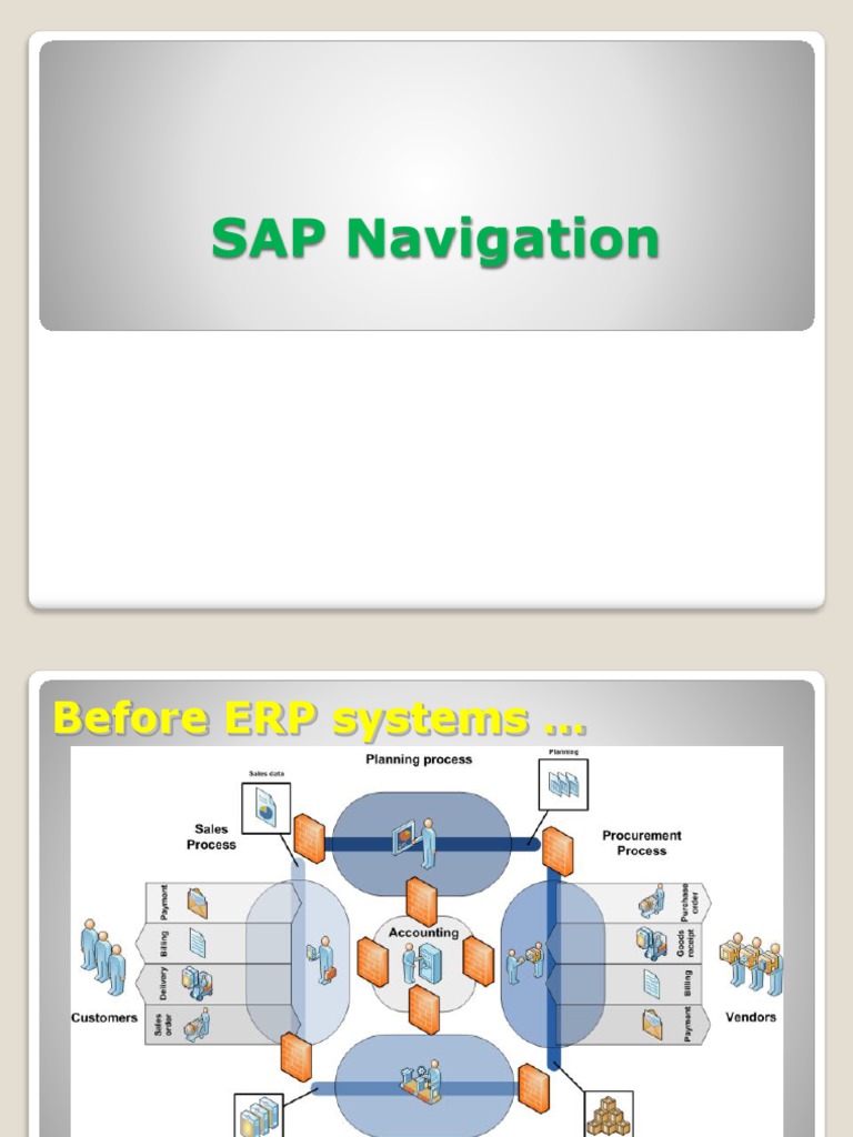 SAP Navigation | PDF | Menu (Computing) | Password