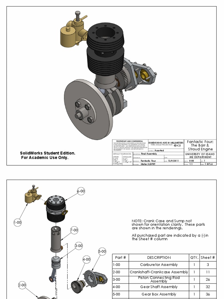 Proprietary Engine Assembly Drawings | PDF | Vehicle Technology | Engines