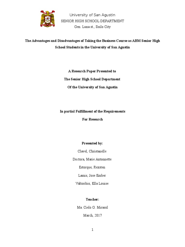 ABM Strand: Pros and Cons for Students | PDF | Academic Degree | Curriculum