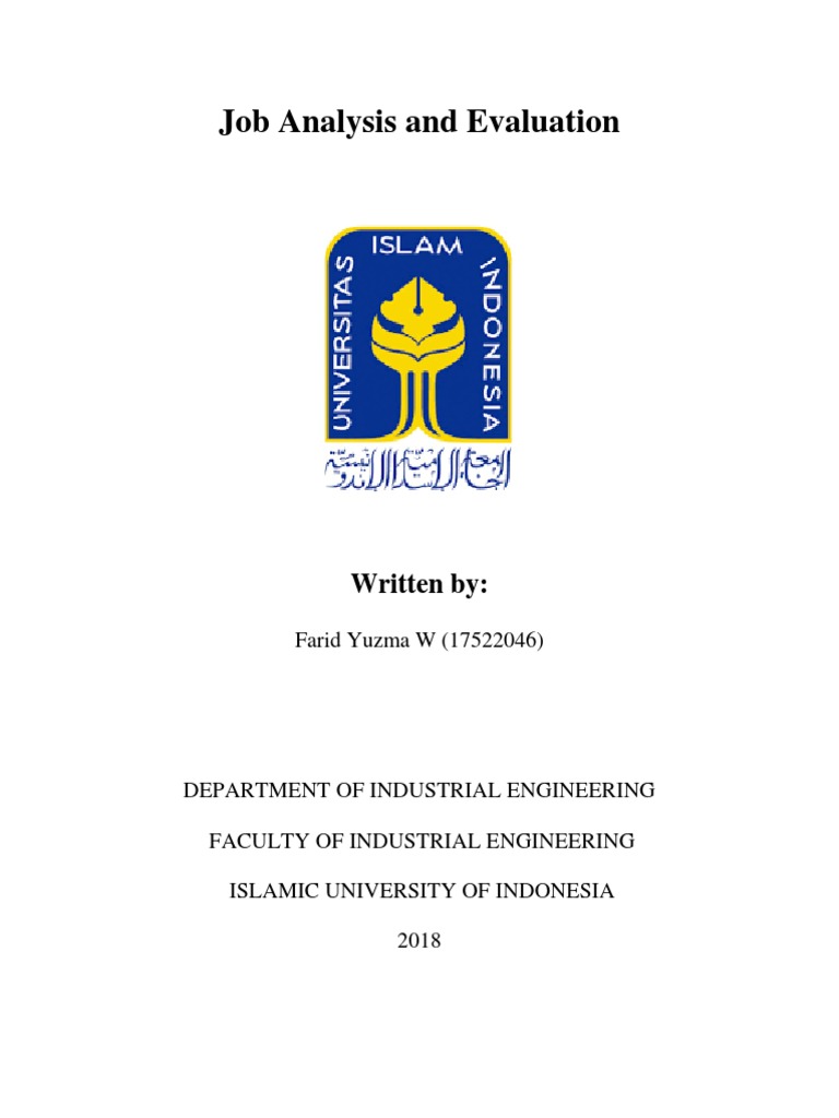 Job Analysis and Evaluation | PDF | Competence (Human Resources ...