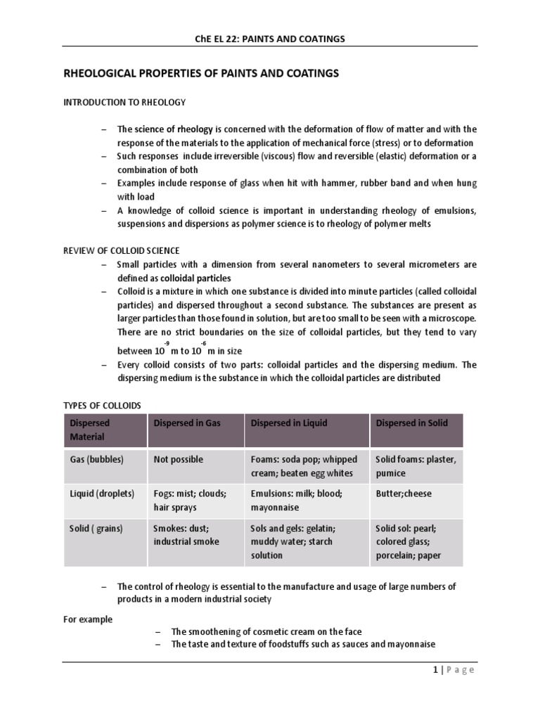 Rheological Properties of Paints PDF | PDF | Rheology | Viscosity