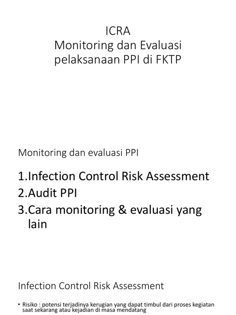 ICRA Monitoring Dan Evaluasi PPI FKTP - 1 | PDF