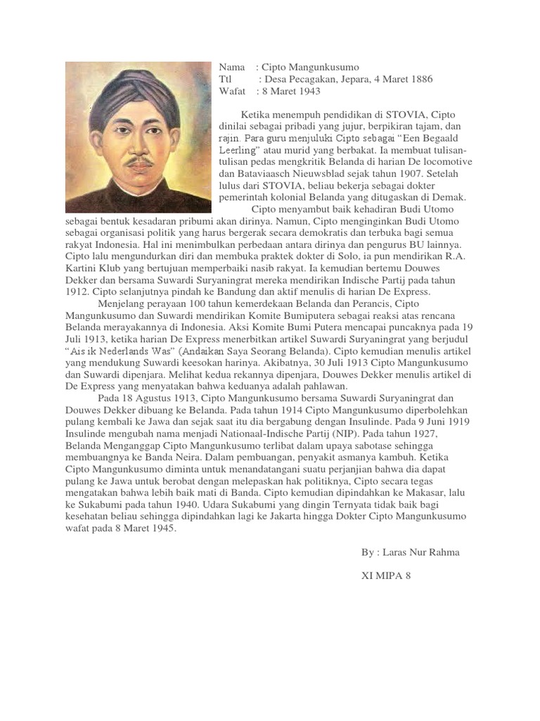 Biografi Cipto M | PDF