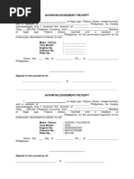 Car Acknowledgement Receipt | PDF | Finance & Money Management