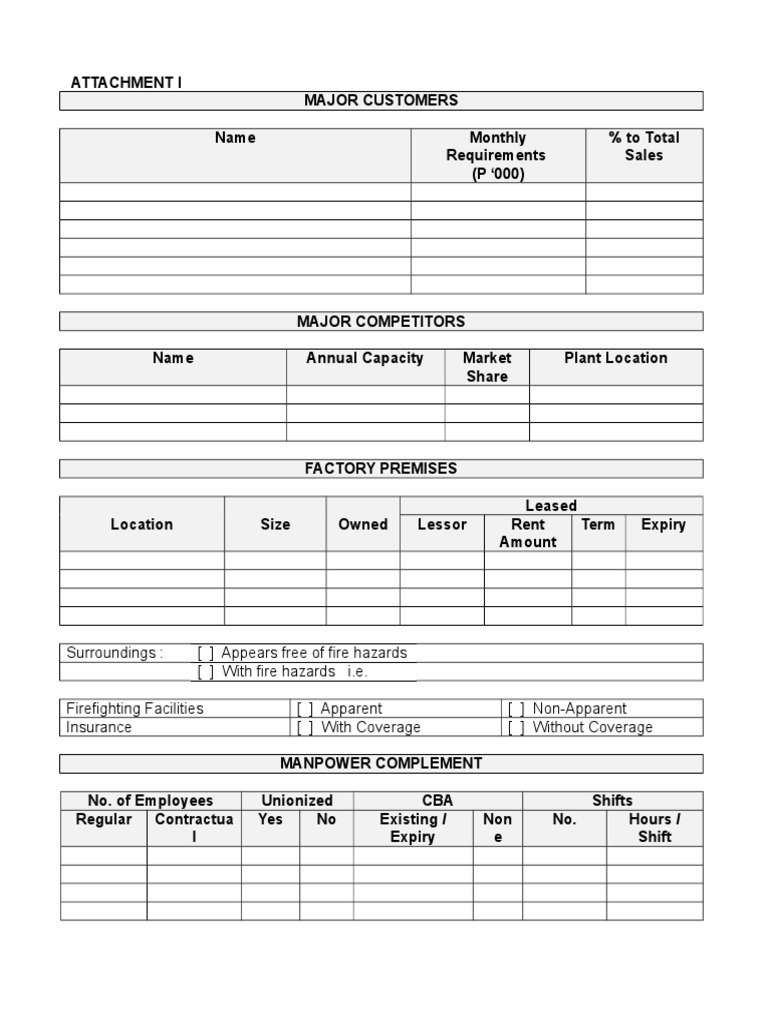 Borrower's Information Sheet | PDF
