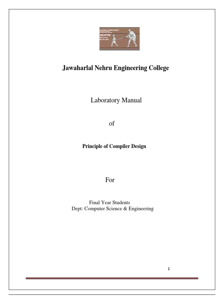 Jawaharlal Nehru Engineering College: Laboratory Manual | PDF | Parsing | Control Flow