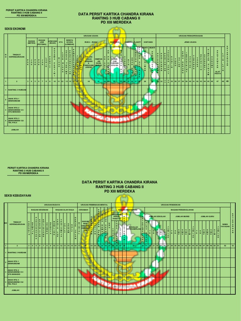 Data Panjang Semua Seksi | PDF