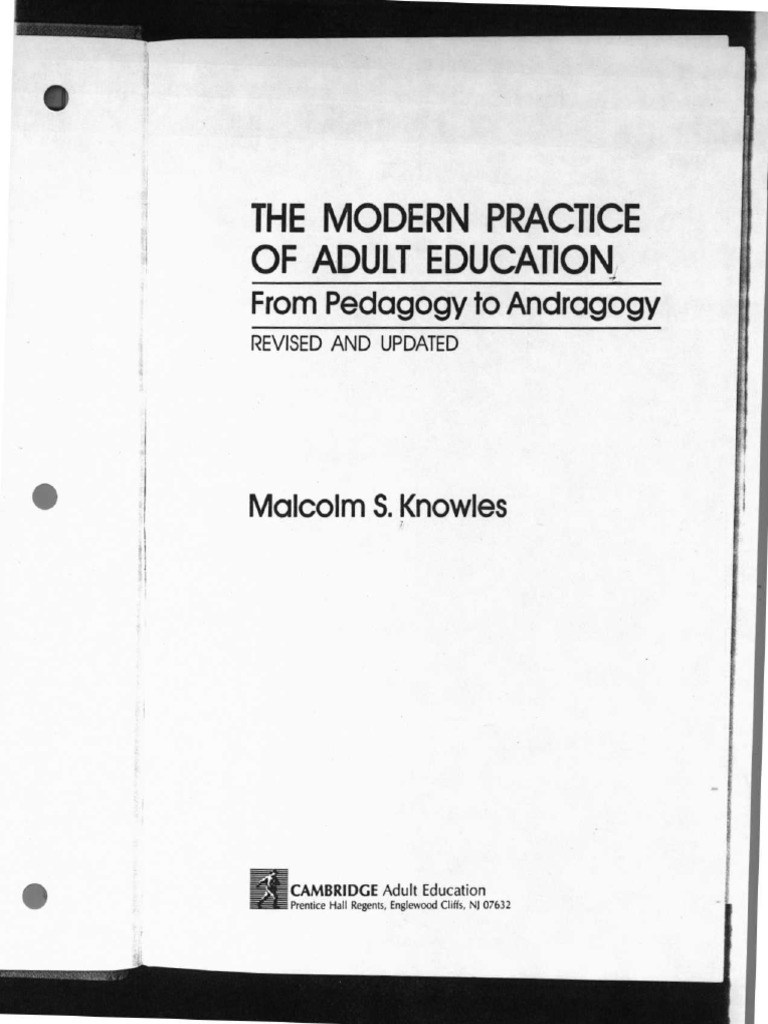 The Modern Practice of Adult Education ,: From Pedagogy To Andragogy | PDF | Behavior ...