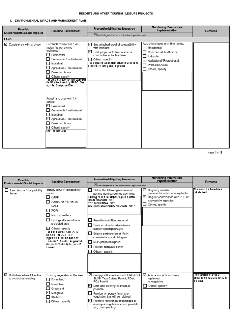 A4 Environmental Impact Management Plan | PDF | Flood | Water