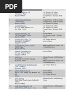 Sap Partners List | PDF | Sap Se | Mumbai