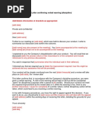 Show Cause Letter Template | PDF